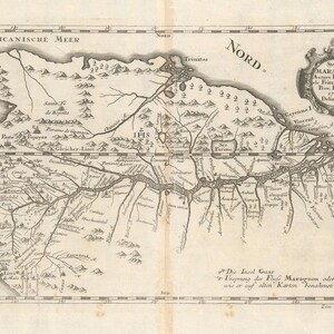 Old Map of Amazon, 1728, Very Rare Map, Antique, Fine Reproduction ...