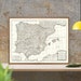 Antique Map of Spain and Portugal, 1790: Fine Art Print - Etsy
