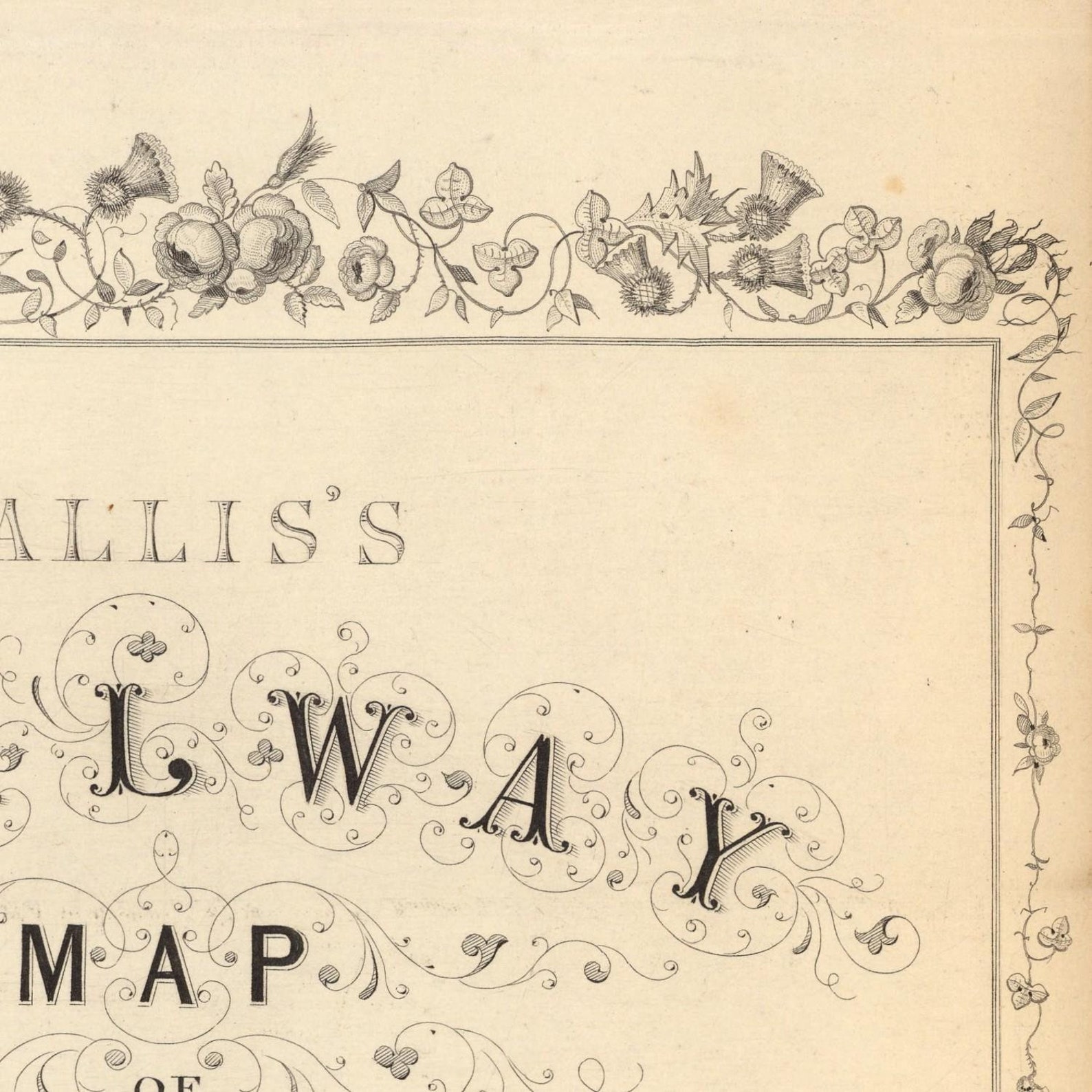 Old Railway Map of Great Britain 1851 Rare Map Fine | Etsy