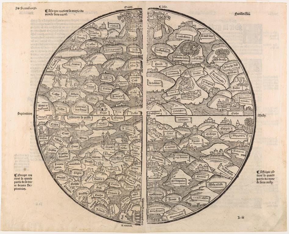 1491 Antique World Map: Rare Medieval Geography (digital Download) - Etsy