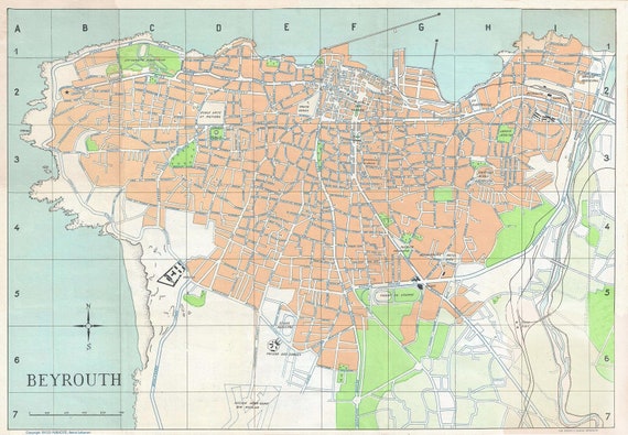 Beirut Map Detailed