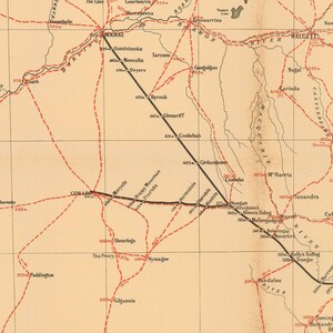 Antique New South Wales Railway Map, Australia, 1895 Art Print - Etsy