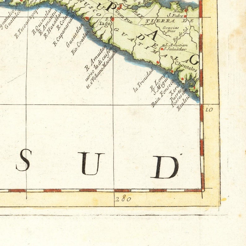 1688 Map of Western North America: Antique Fine Art Print - Etsy Canada