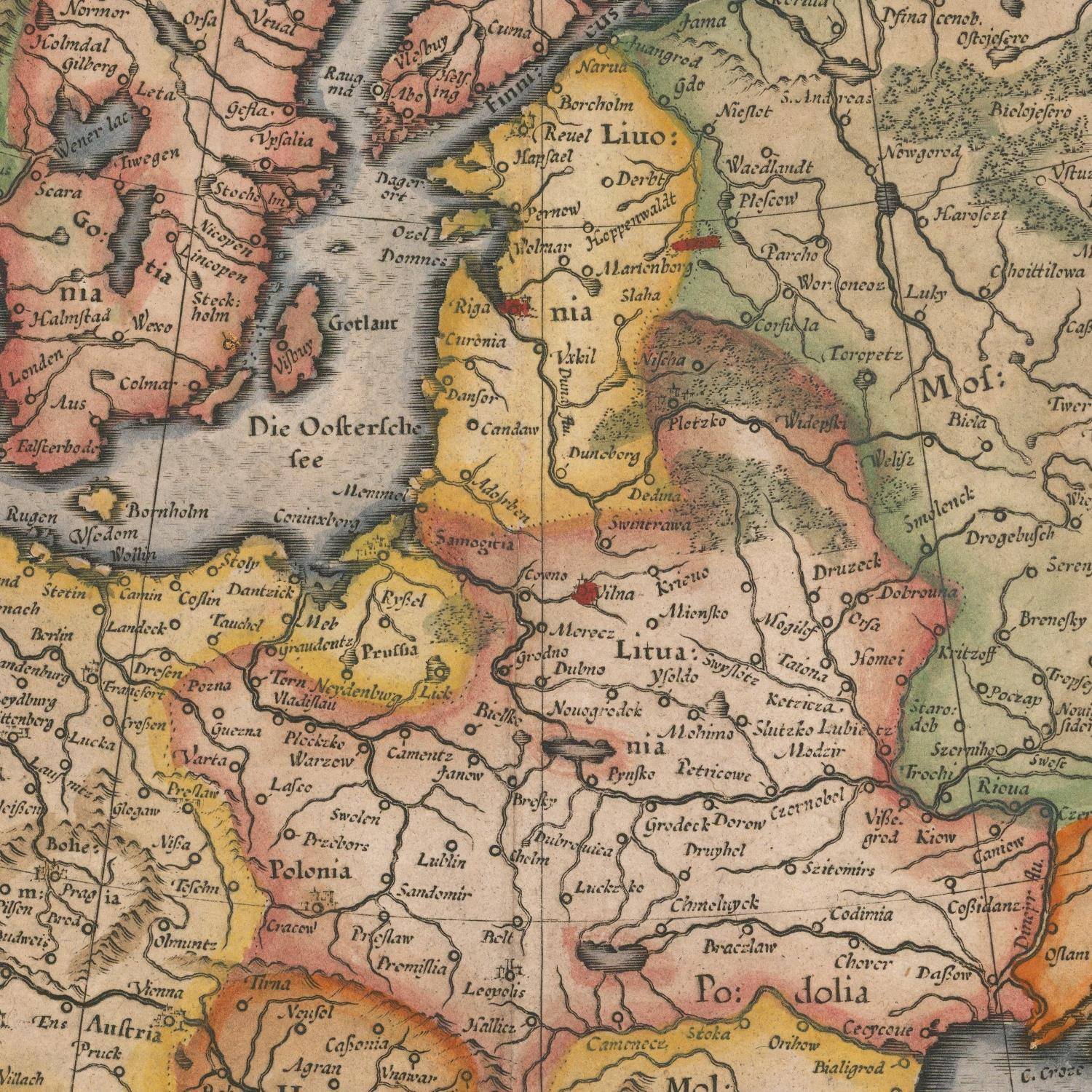 Ancient Map of Europe 1610 Very Rare Map Fine Reproduction - Etsy Denmark