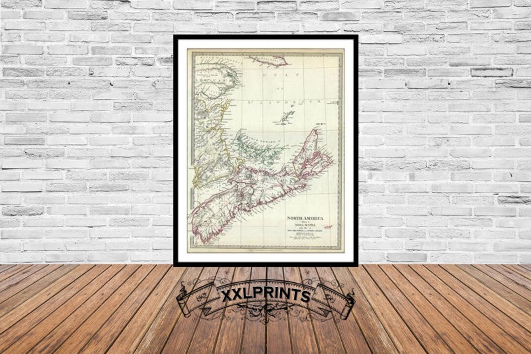Antique Nova Scotia Map Print: 1832 Canada Fine Art Reproduction - Etsy