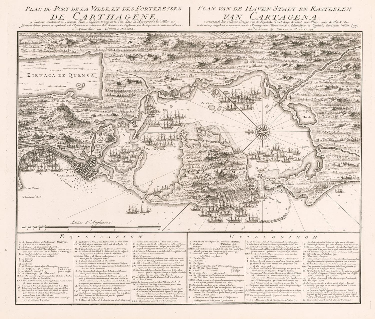 Cartagena Colombia Map Print: 1741 Antique Reproduction - Etsy Canada