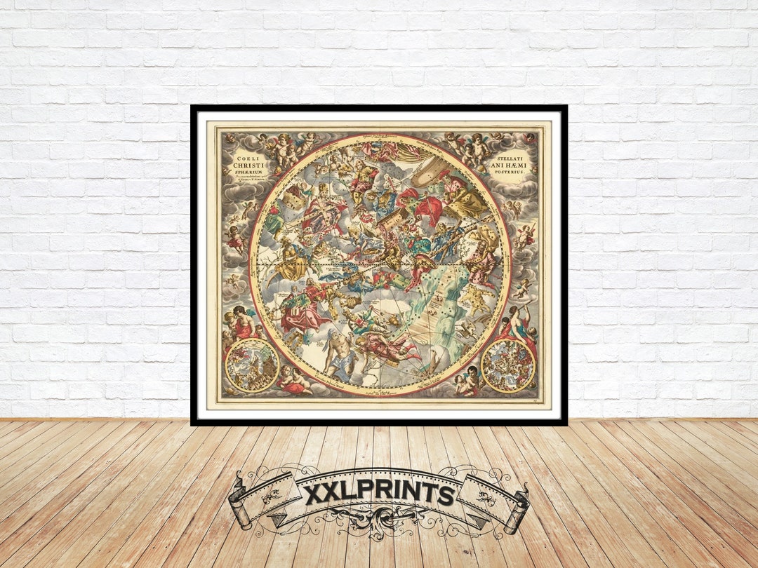 Andreas Cellarius Star Chart Print: 1660 Antique Celestial Map - Etsy