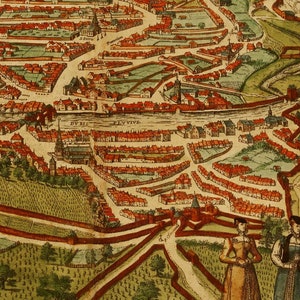 Besançon Map Print: 1572 Vesontio, Rare Vintage Fine Art - Etsy