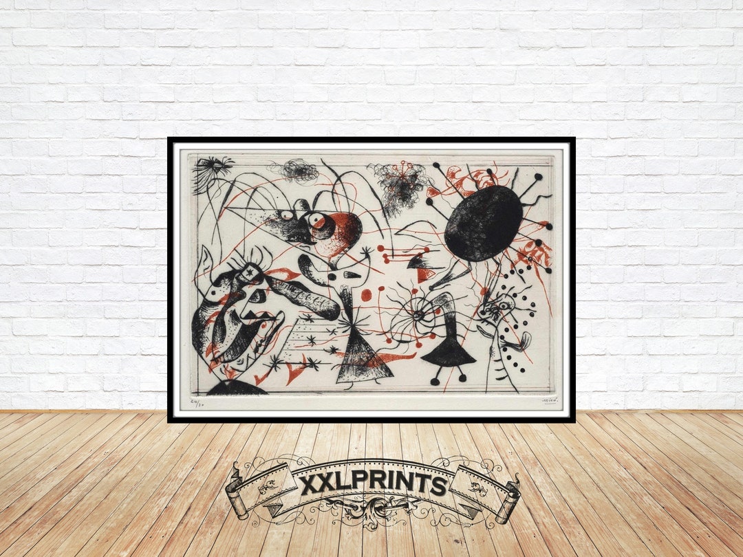 Joan Miro Print: the Horizon Line, 1938, Surrealist Fine Art - Etsy