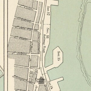 Montreal Port Map Print: 1881 Vintage Fine Art Reproduction - Etsy