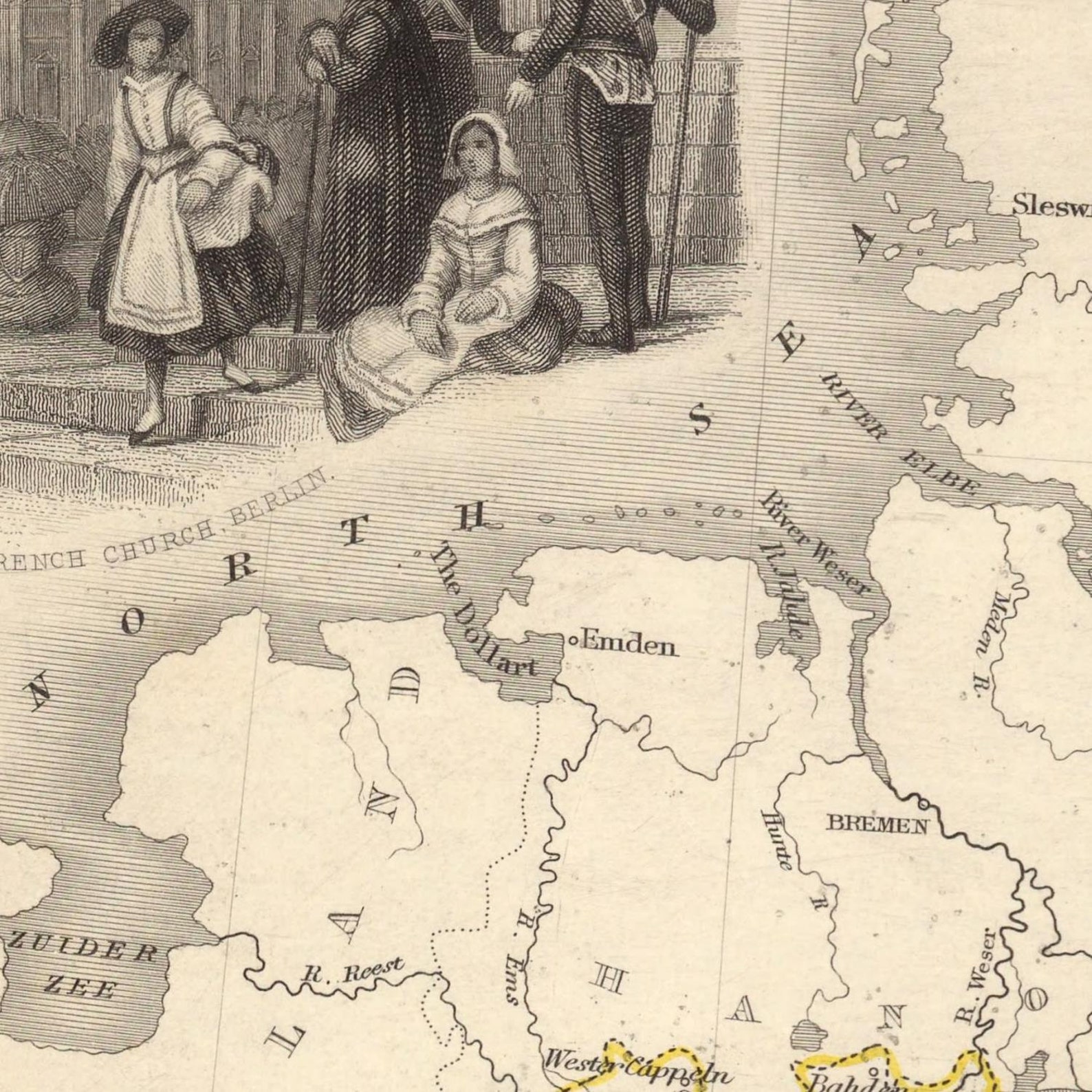 Old Map of Prussia 1851 Antique Map Fine Reproduction | Etsy