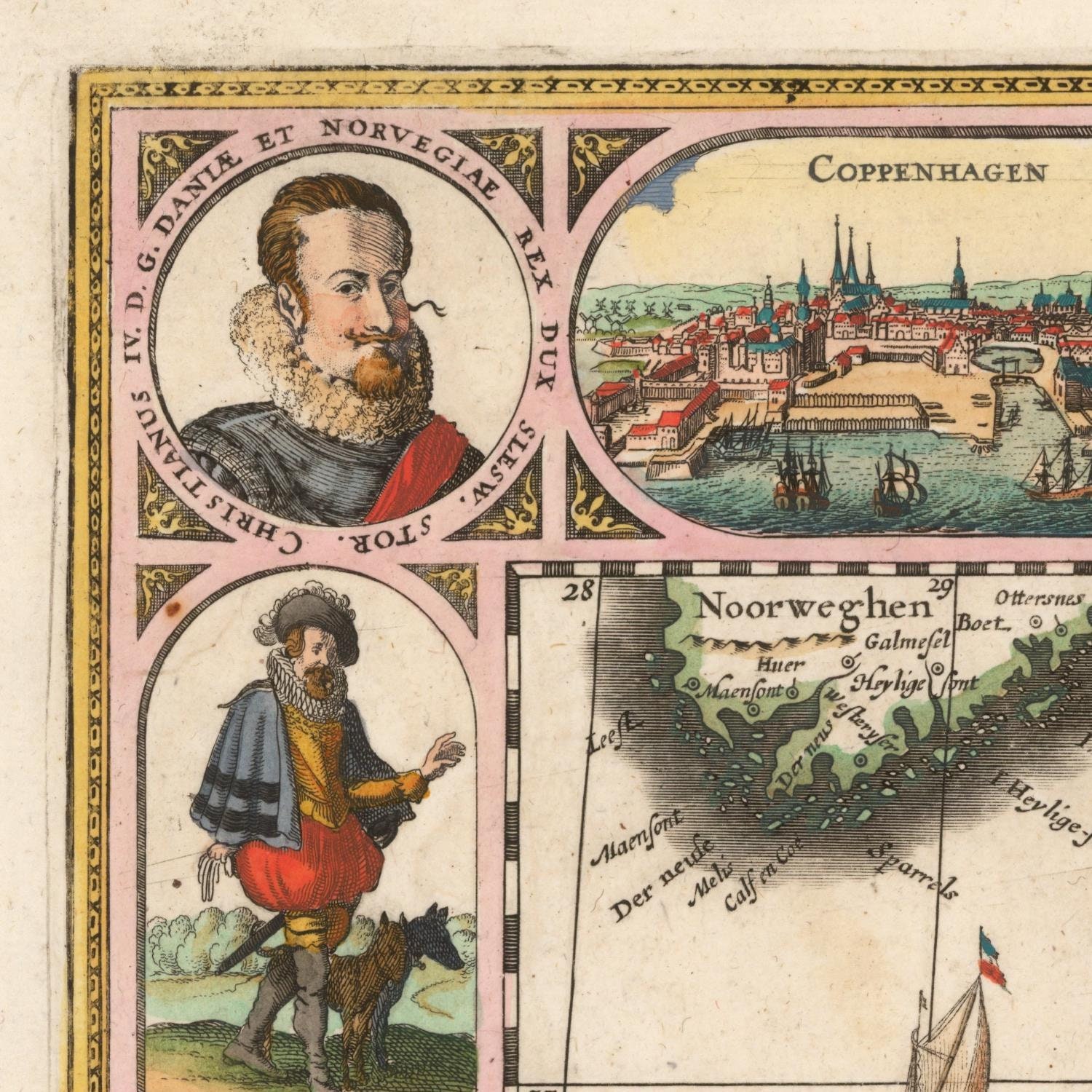 Ancient Map of Denmark 1629 Very Rare Map Fine - Etsy