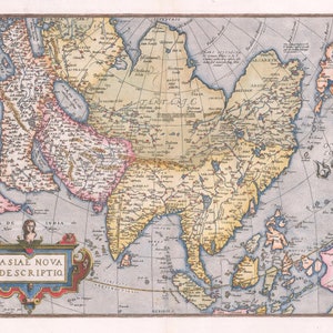 Ancient Asia Map Print, 1584: Fine Art Reproduction - Etsy