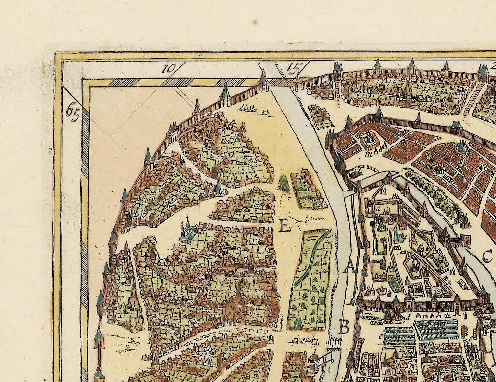 Ancient Map of Russia, 1614, Inset of Moscow, Old Map,fine Reproduction ...