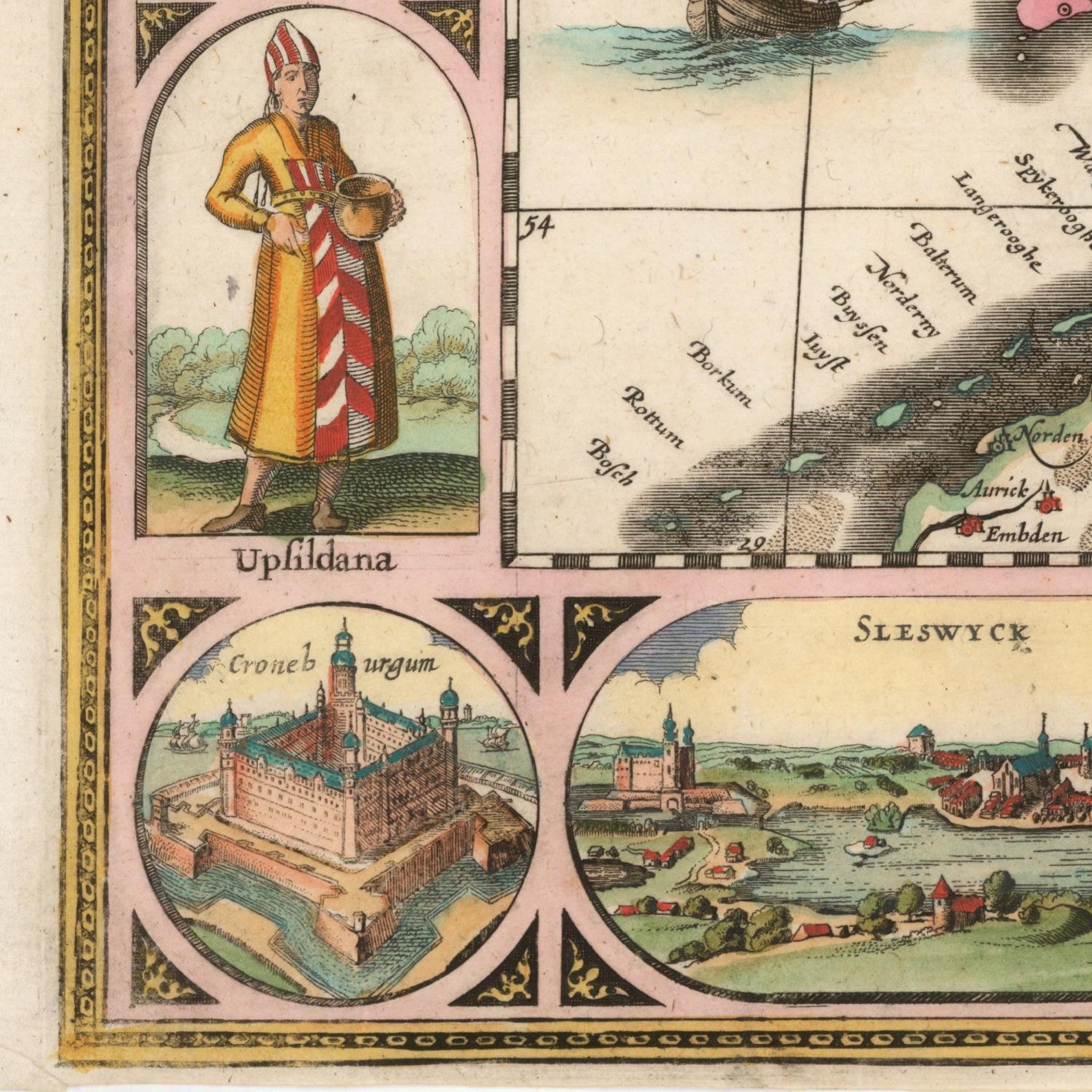 Ancient Map of Denmark 1629 Very Rare Map Fine - Etsy Canada