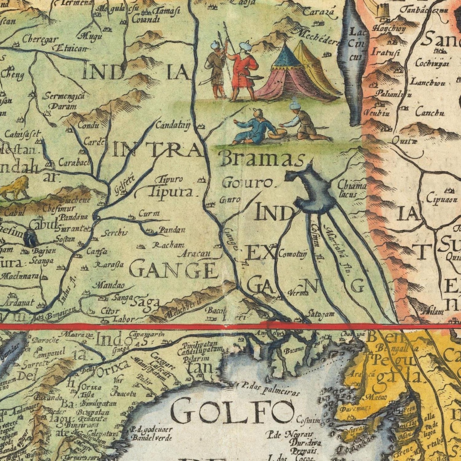 Ancient Map of Asia 1593 Rare Map Fine Reproduction Large - Etsy