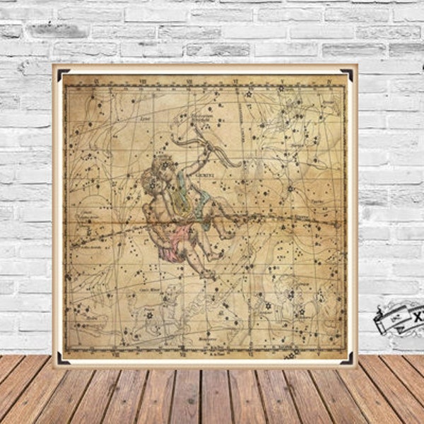 Antique Star Chart - Etsy