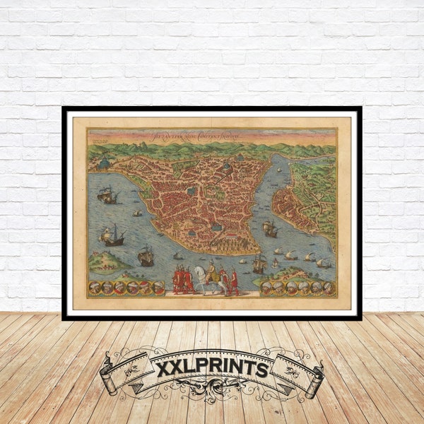 Istanbul Map Print - Etsy
