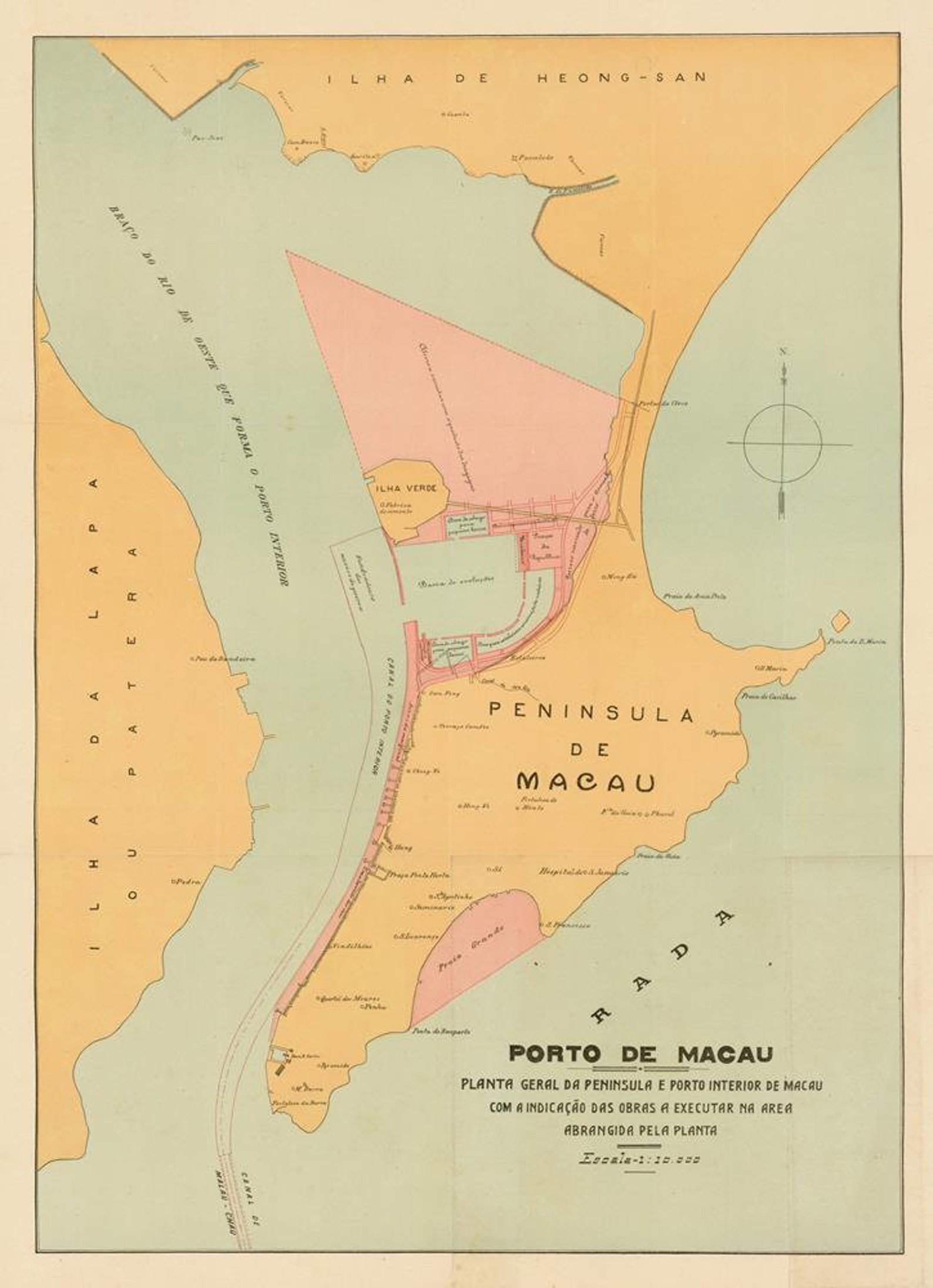 Old Map of Macao 1920 Rare Map Porto De Macau Antique Map - Etsy