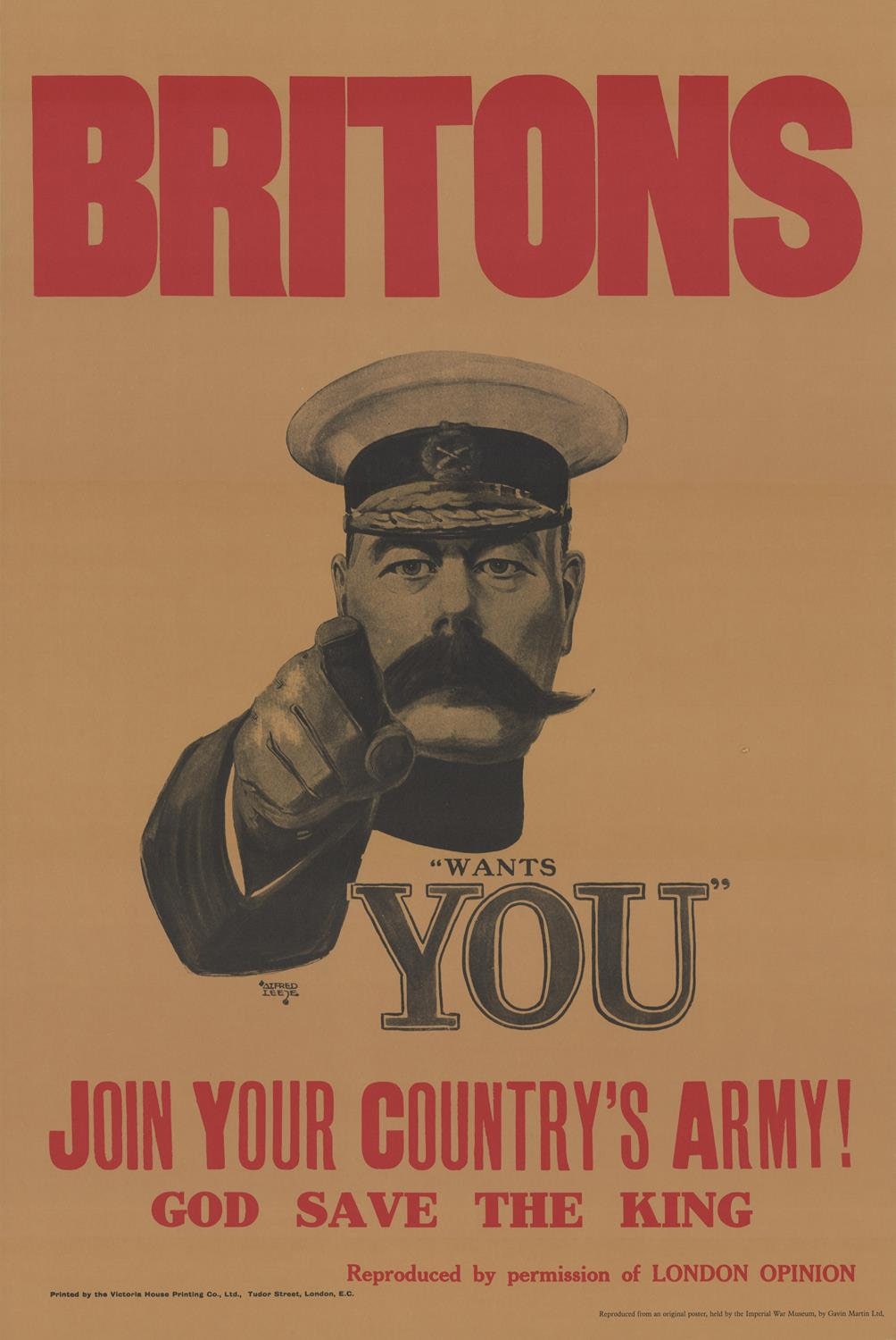 Britons Wants You Poster: 1914 WWI Recruitment Fine Art Print - Etsy UK