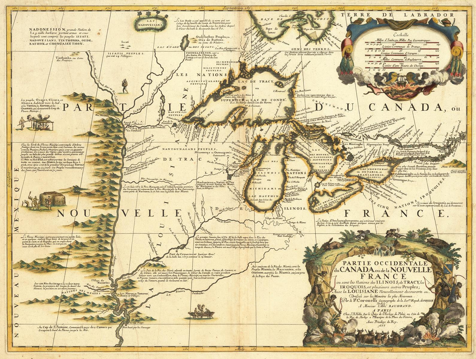 Old Map of Canada 1690 Very Rare Map Antique Fine - Etsy