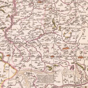 Lithuania Map Print: 1613 Ancient Reproduction, Fine Art - Etsy