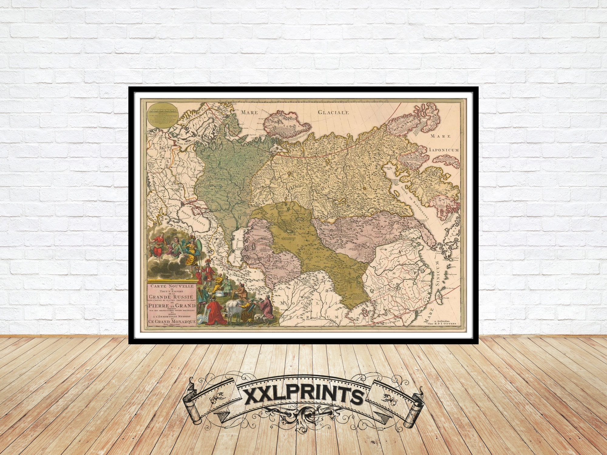 Old Map of Russian Empire 1730 Antique Map Very Rare Fine - Etsy