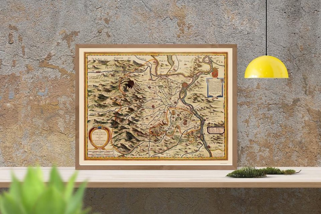 Antique Map Print: Principality of Orange, Provence, France (1800) - Etsy