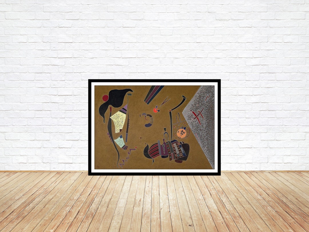 Kandinsky 'the Little Red Circle' Print: Fine Art Reproduction - Etsy