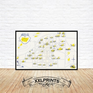Notre Dame Map of Campus - Etsy