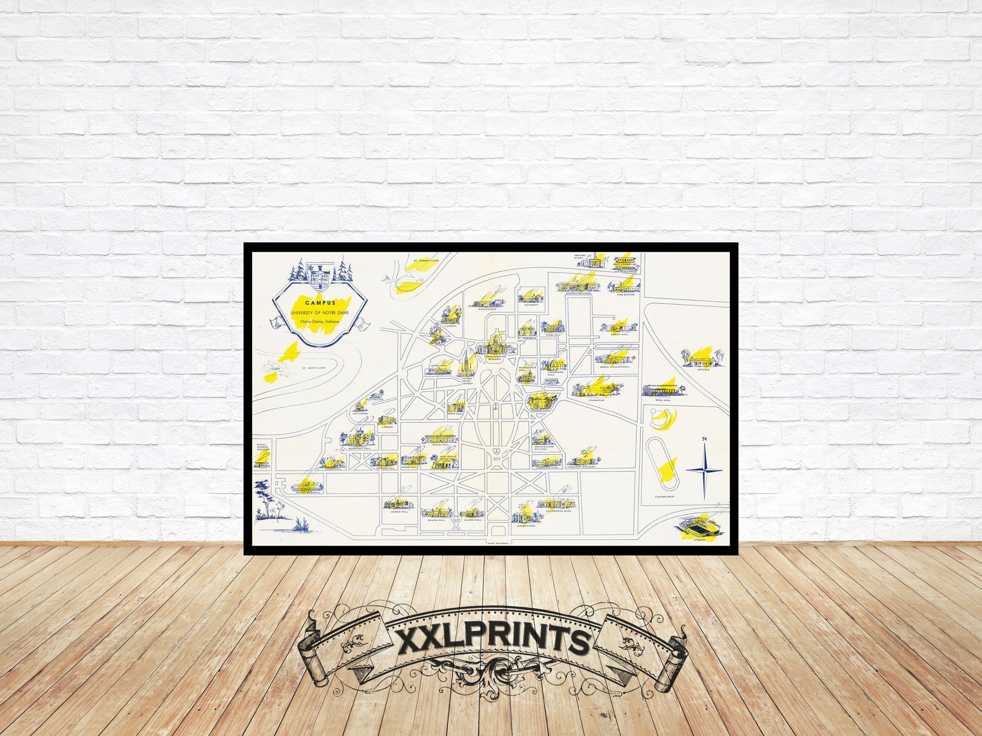Illustrated Map Of Indiana University Campus Indiana University Office
