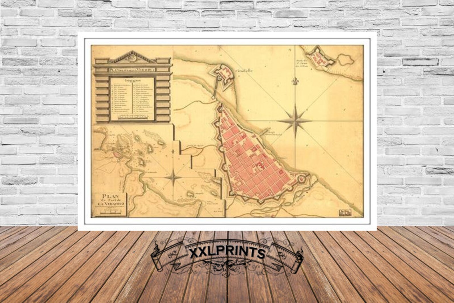 Old City Plan of Veracruz 1798 Very Rare Map Antique Map | Etsy