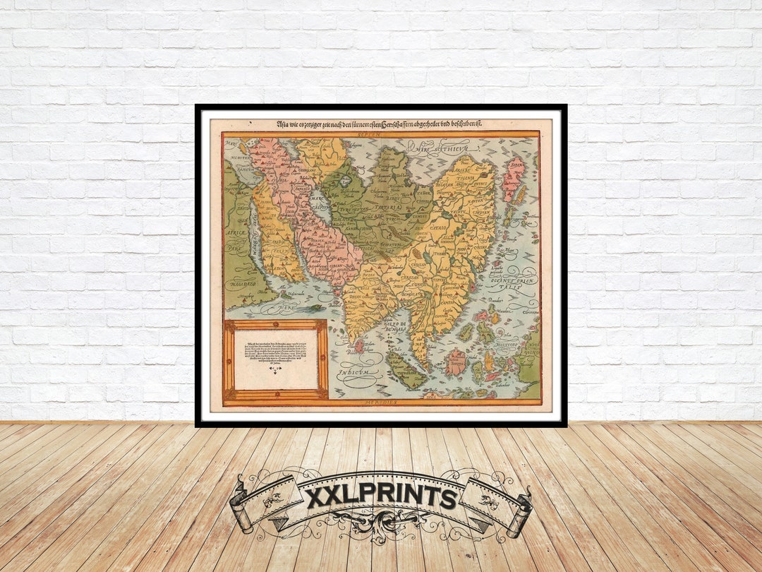 Ancient Asia Map Print, 1590: Fine Art Reproduction - Etsy