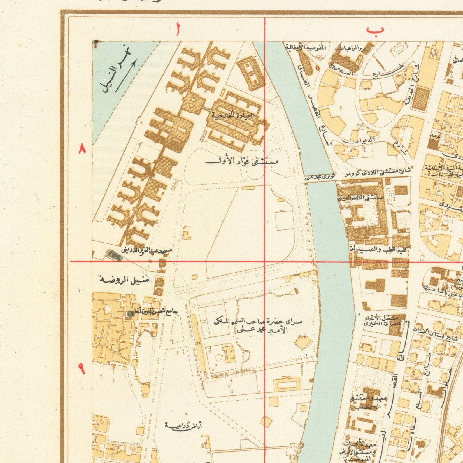 Old Map of Cairo1948islamic Monuments Mapbottomvery - Etsy