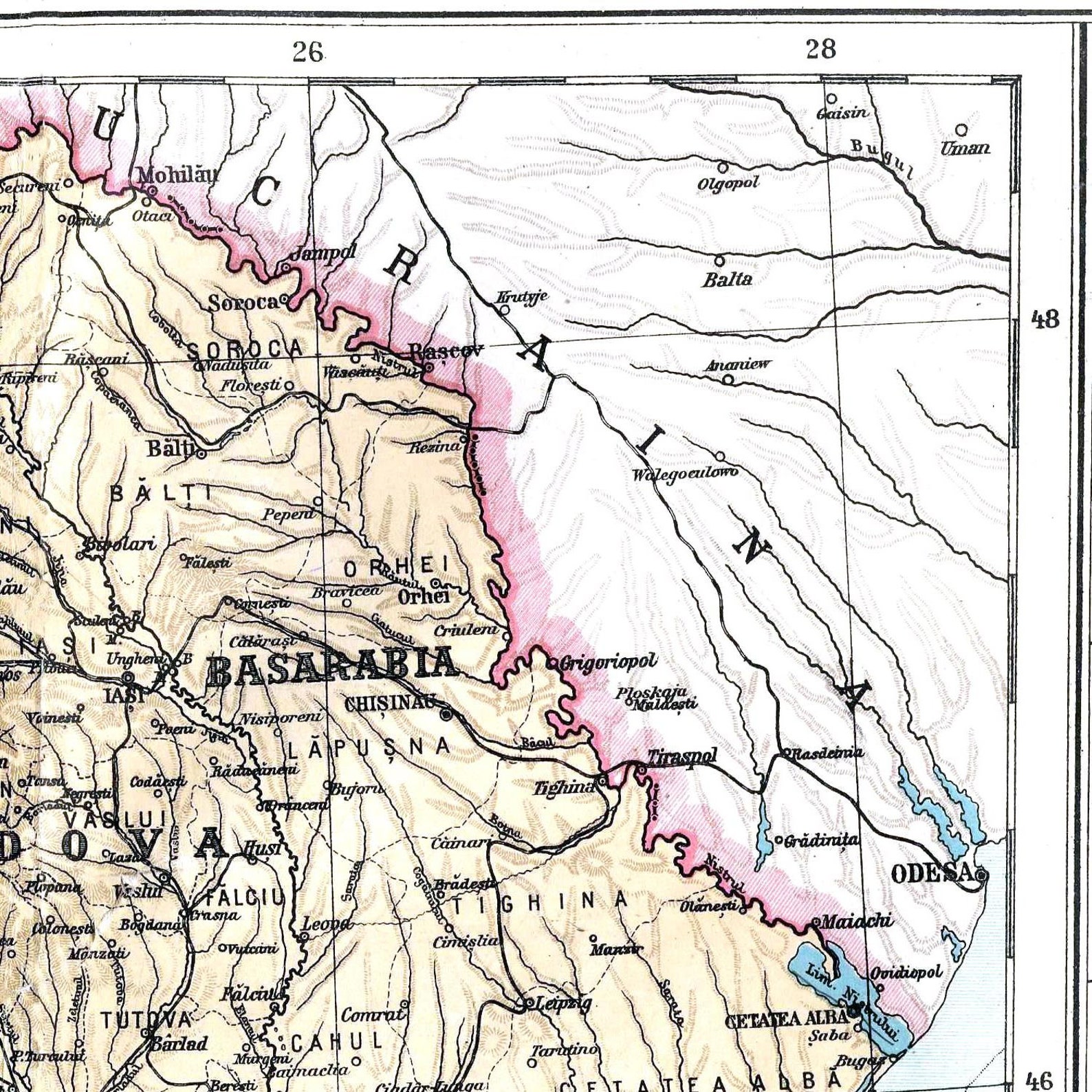 Antique Romania Map Print: 19th Century Fine Art Reproduction - Etsy