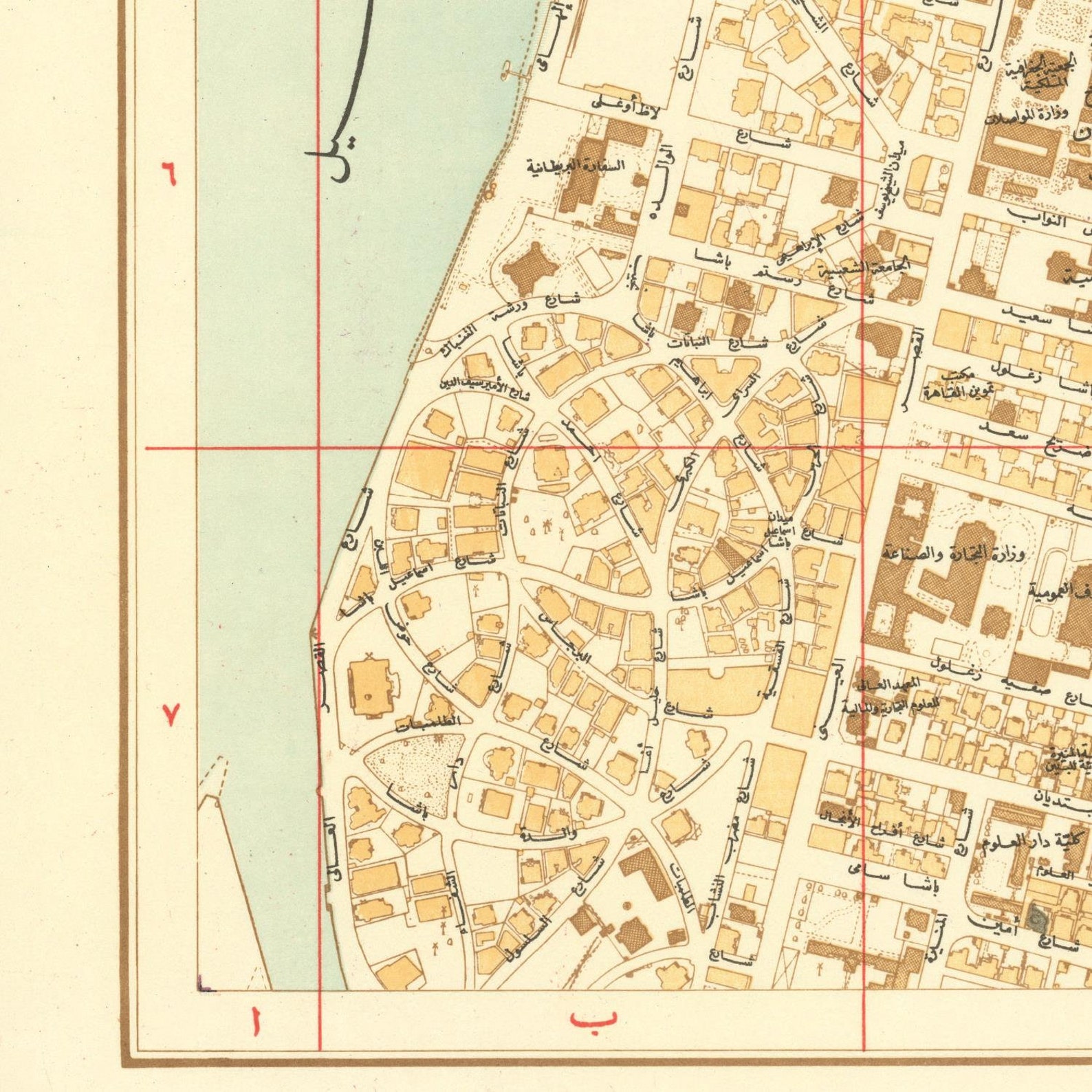 Old Map of Cairo, 1948, Islamic Monuments Map, Fine Reproduction, Large ...