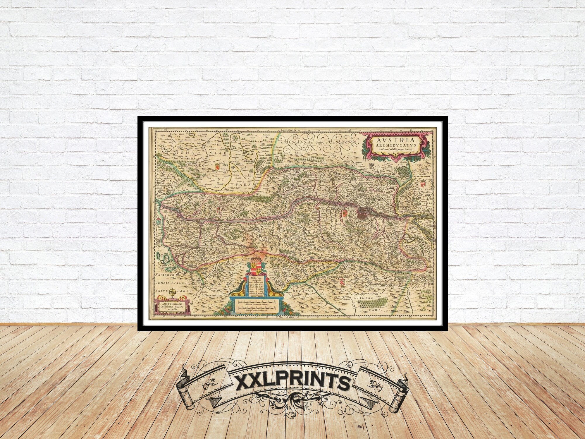 Old map of Austria 1640 rare map ancient map fine | Etsy