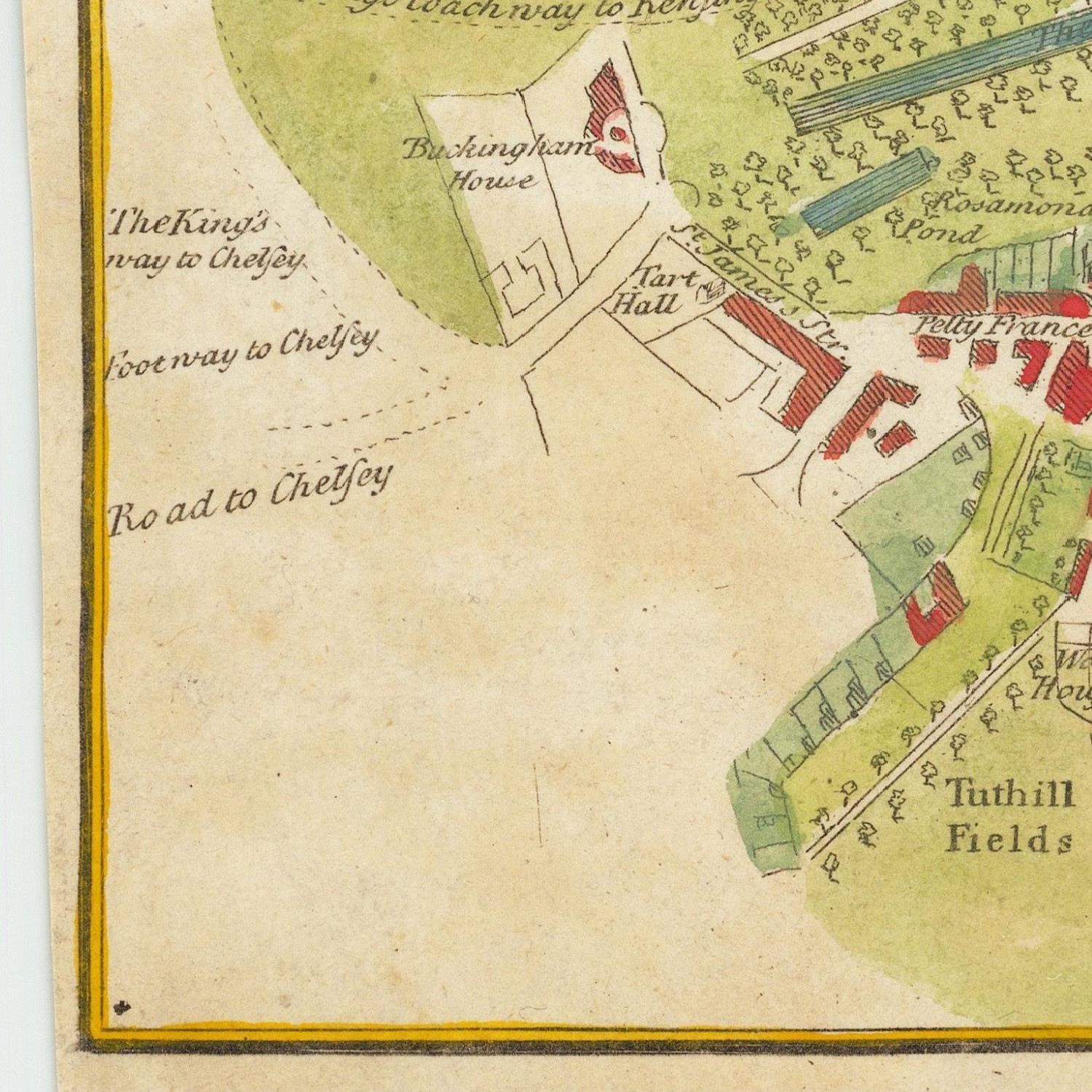Old Map of London 1740 City Plan Antique Rare Beautiful - Etsy