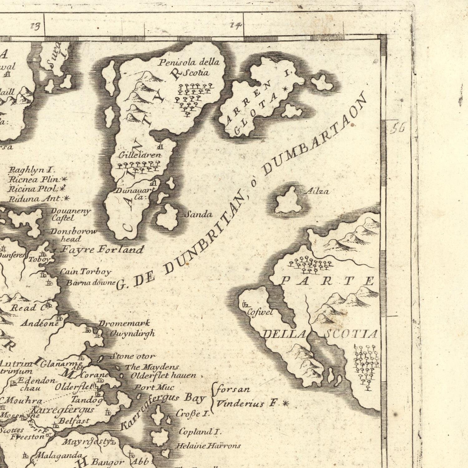 Old Map of Ireland 1697 Very Rare Map Antique Fine - Etsy