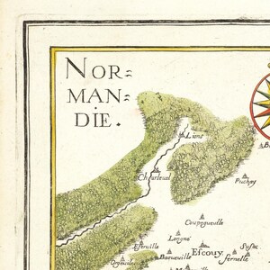 Ancient Brie Region Map Print, Northern France, 1637 - Etsy