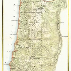 Oregon Territory Map Print: 1855 Rare Fine Art Reproduction - Etsy