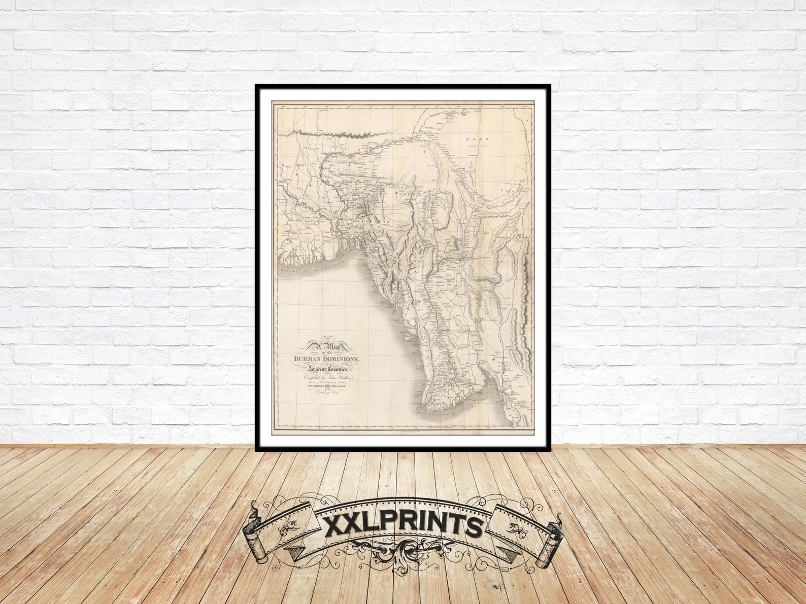 Old Map of Myanmar 1829 Antique Map of Burma Rare Fine - Etsy