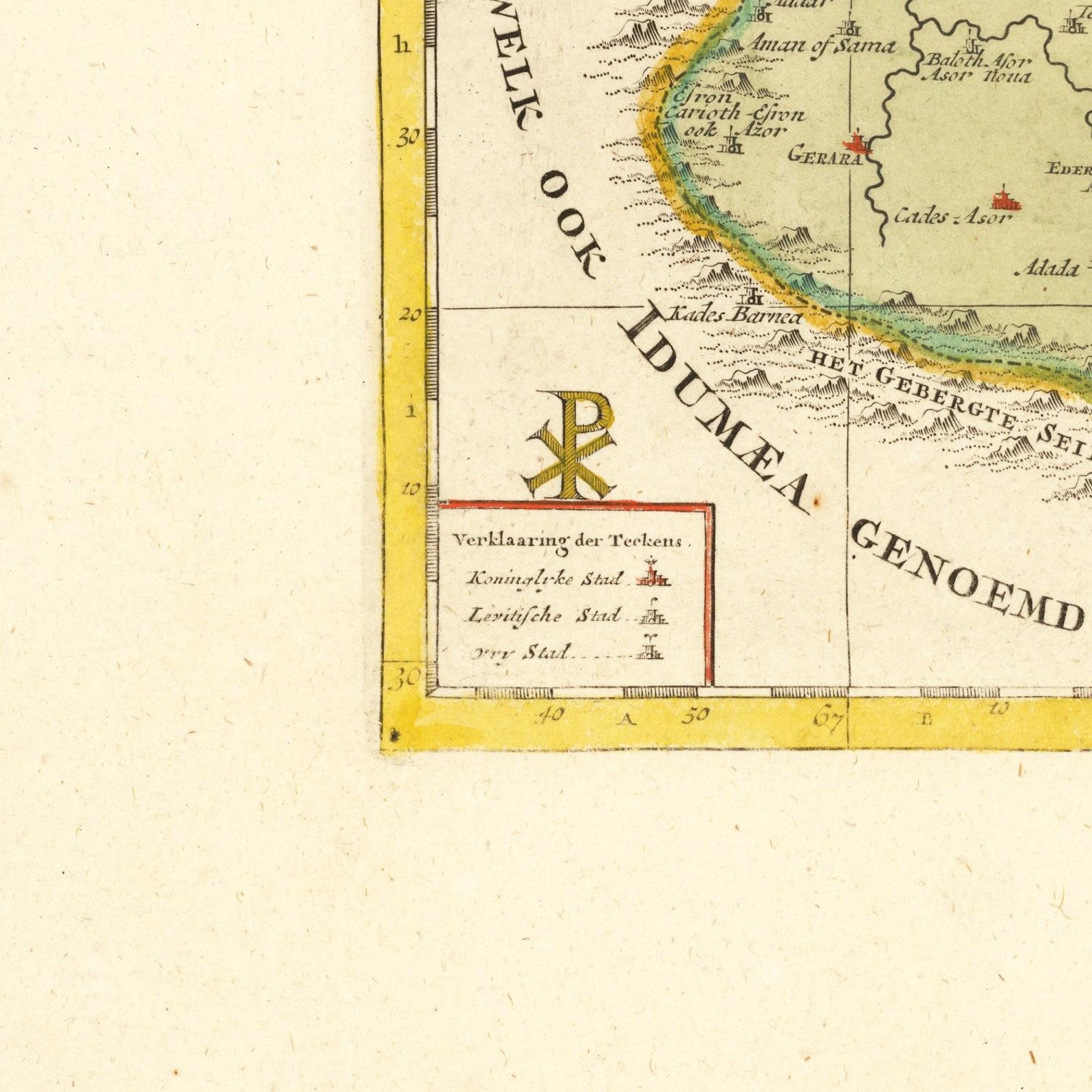 Old Map of Israel 1700 Very Rare 12 Tribes of Israel - Etsy