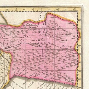 Antique Peru Map Print: 1700s Historical Fine Art Reproduction - Etsy