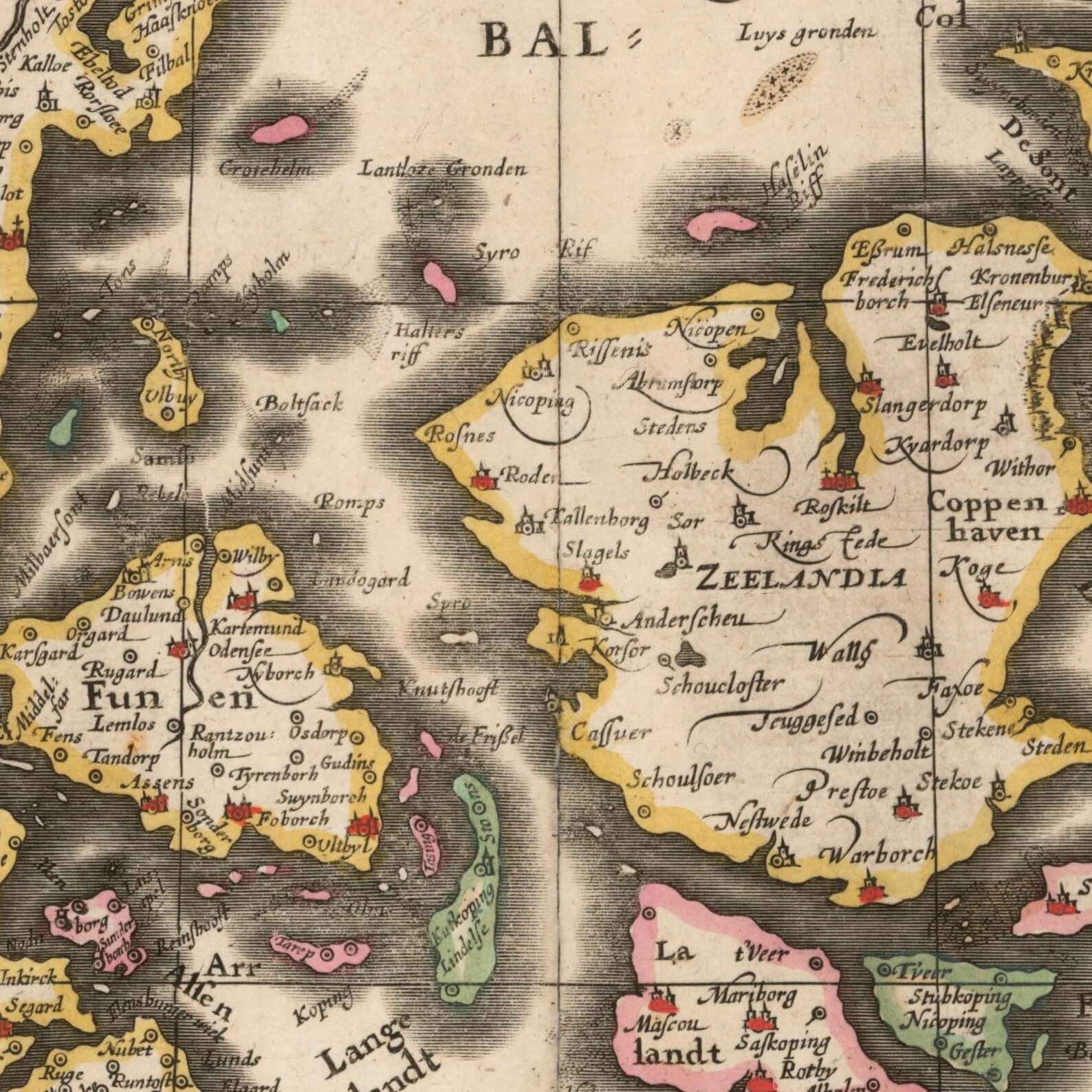 Ancient Map of Denmark 1629 Very Rare Map Fine - Etsy