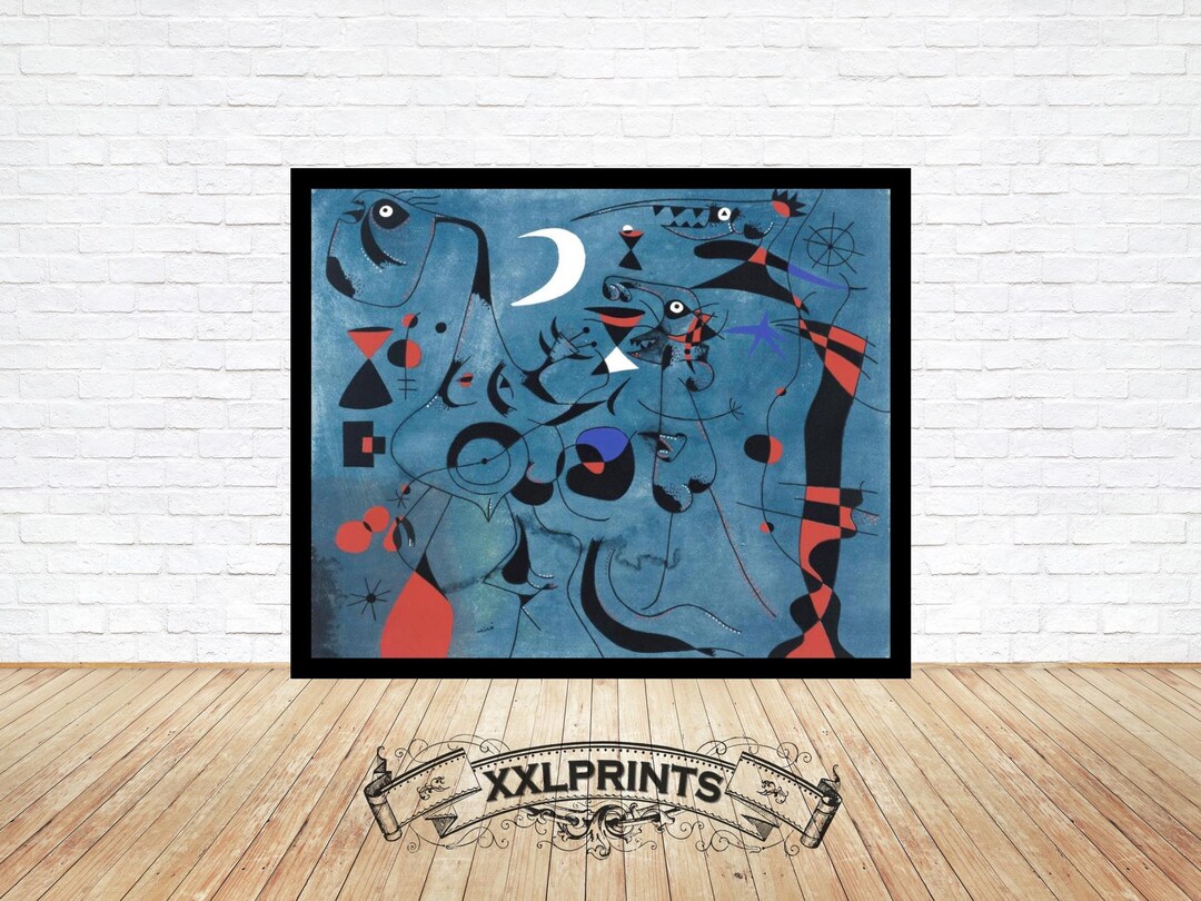 Joan Miro 'figures in the Night' Print, 1940 Fine Art Reproduction - Etsy