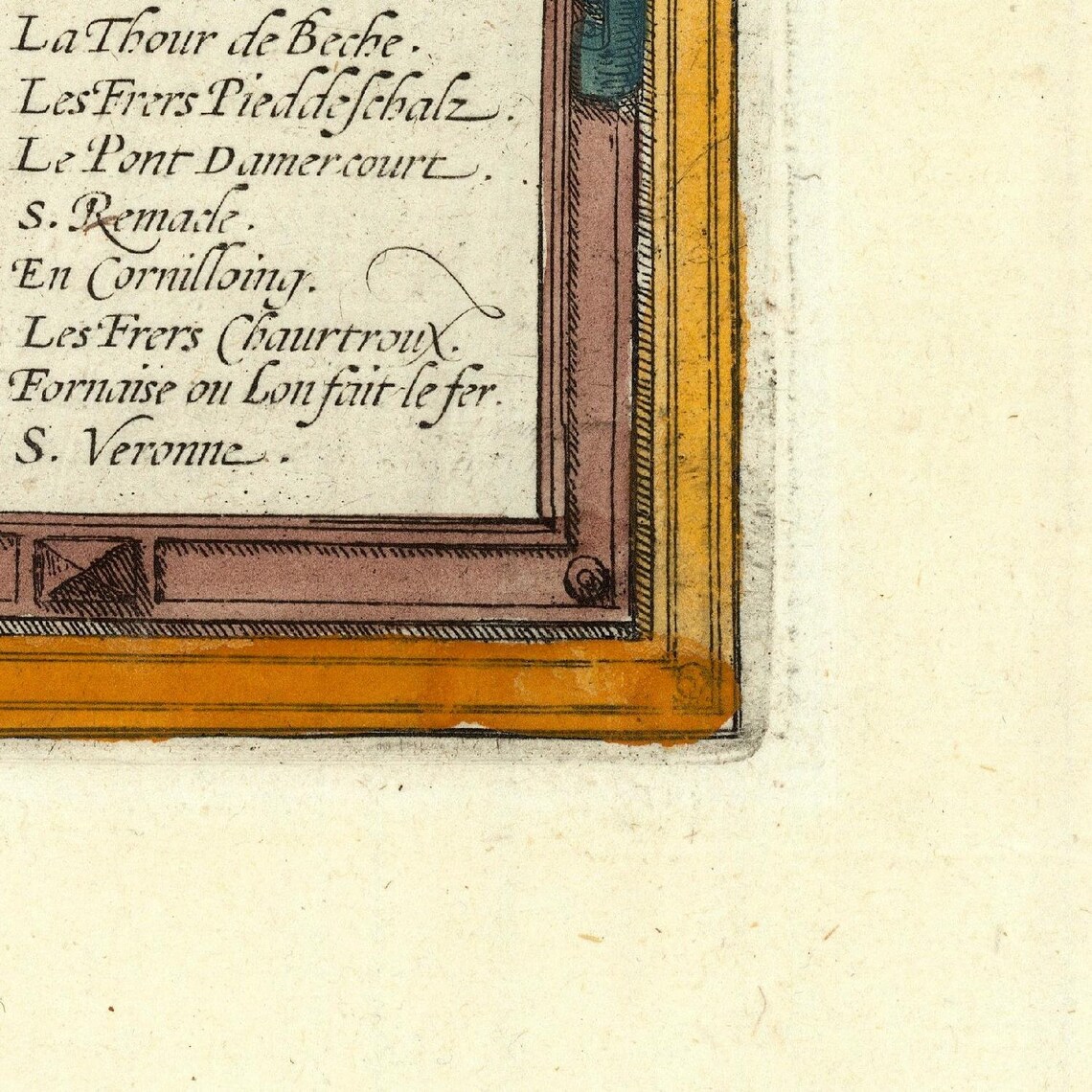 Ancient Map of Liege 1572 Very Rare Bird's Eye View - Etsy