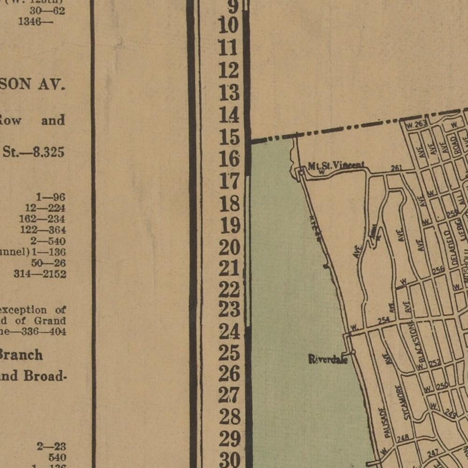1920 Manhattan & Bronx Map: Vintage Fine Art Print - Etsy