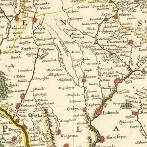 Old Map of Ukraine, 1660, Extremely Rare Map, Ancient Map, Fine ...