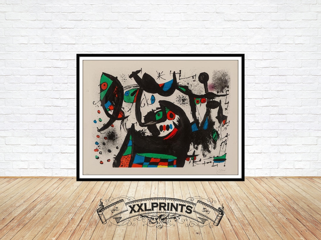 Joan Miro 'hommage a Joan Prats' Fine Art Print - Etsy